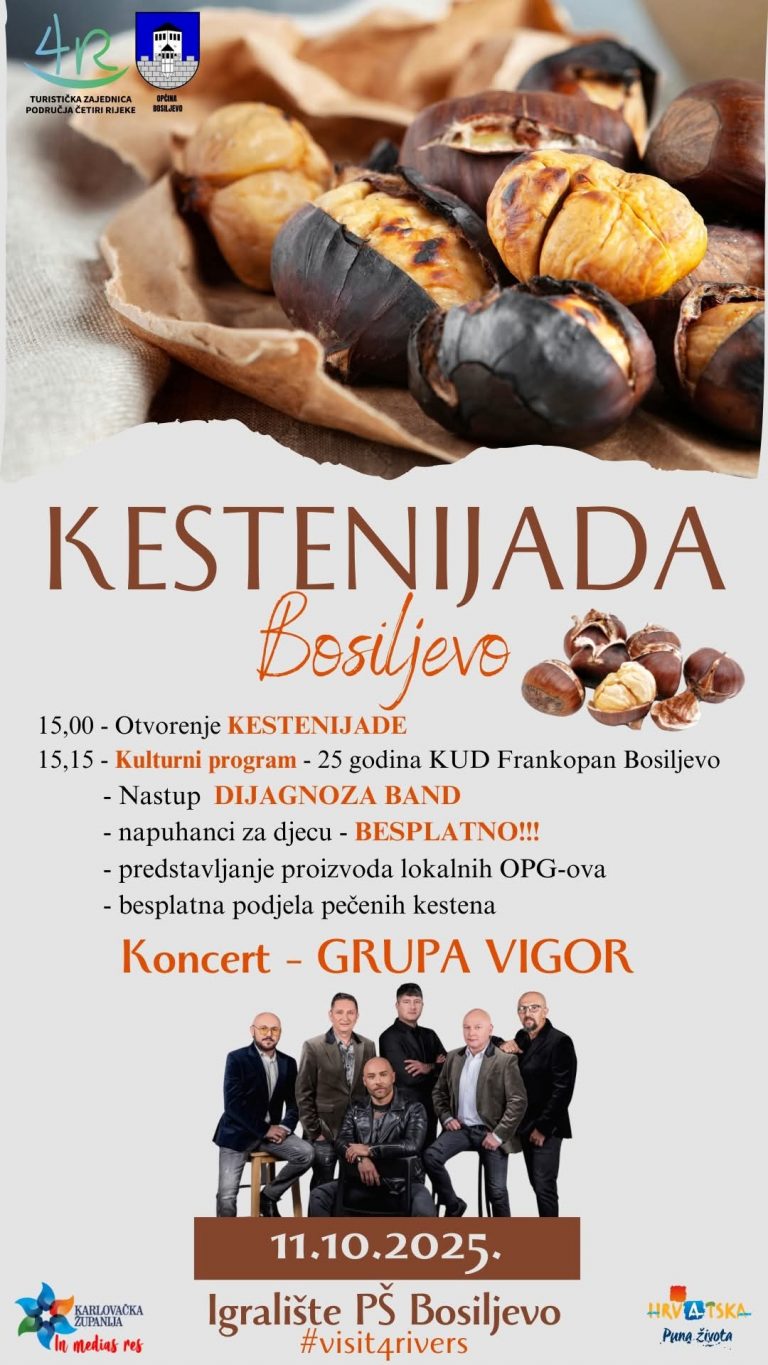 “Kestenijada” u Bosiljevu 2025. – Općina Bosiljevo